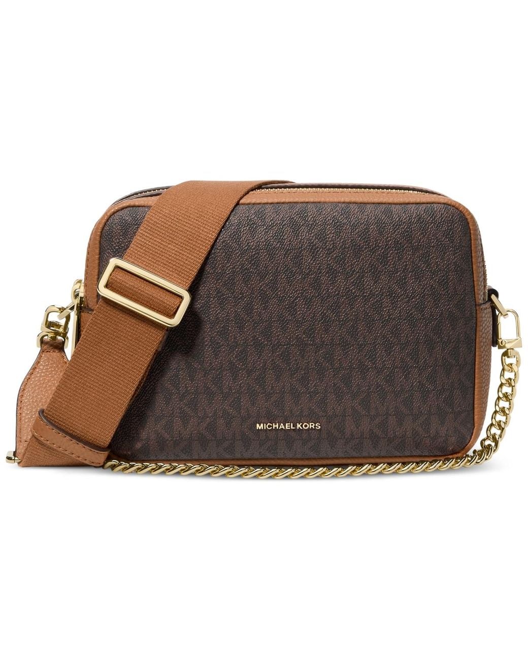 Michael Kors Michael Bryant Mini Double Zip Chain Camera Crossbody in ...