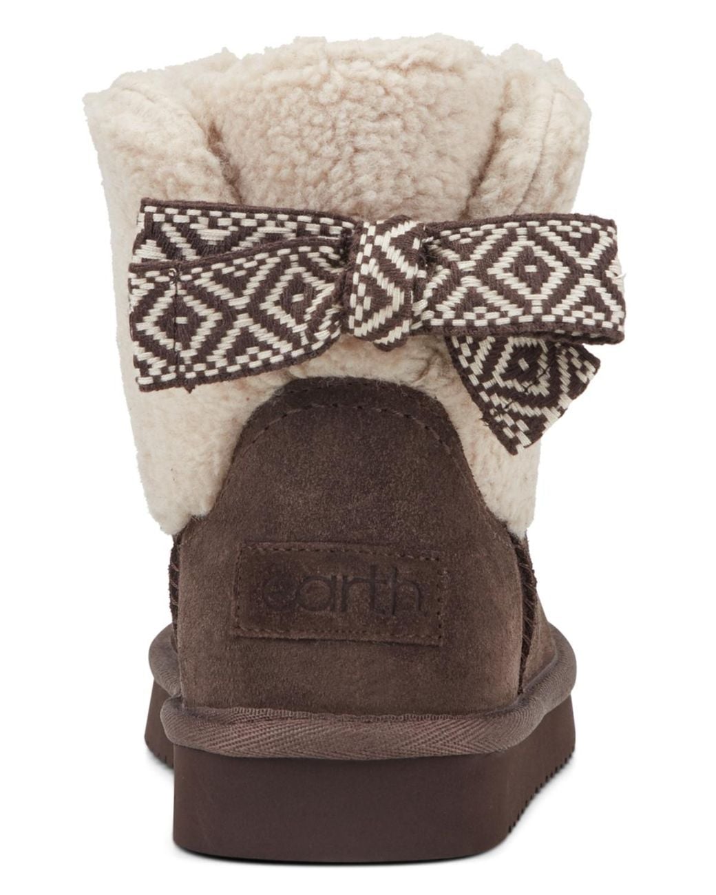 Earth Wing Round Toe Casual Ankle Booties in Brown | Lyst