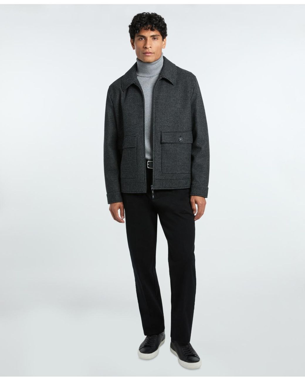 Ted Baker Shirt Collar Jacket in Gray for Men | Lyst