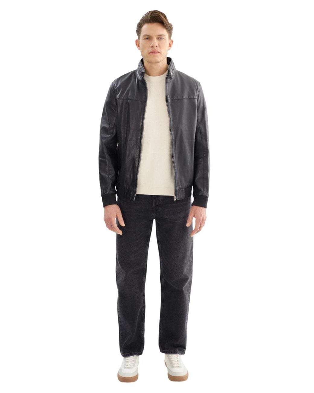 Regency Leathers Andrea Leather Jacket in Gray for Men | Lyst