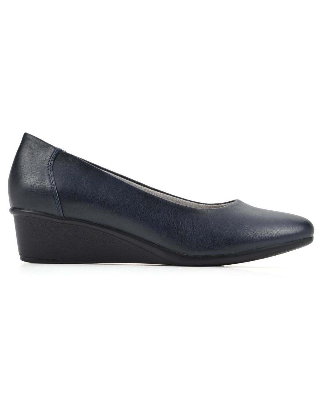 White Mountain Boldness Ballet Wedge Style Shoe in Gray | Lyst