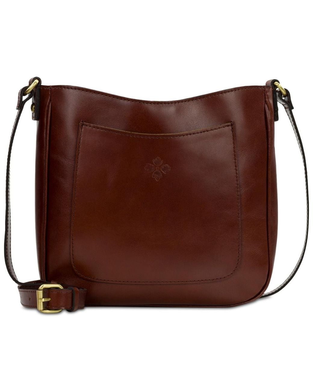 Patricia Nash Emeline Small Leather Crossbody in Brown | Lyst