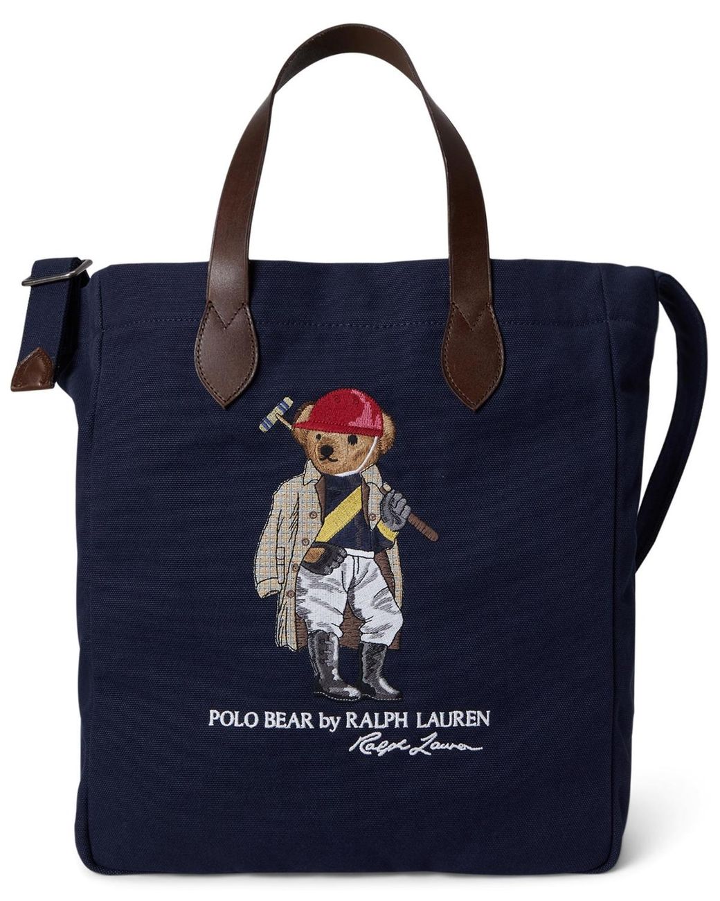 Polo Ralph Lauren Bear Canvas Shopper Tote Bag in Blue for Men | Lyst