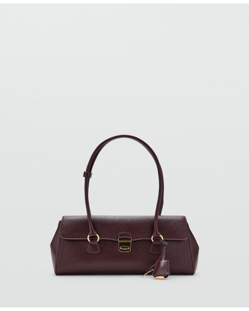 Mango Flap City Shoulder Bag in Purple | Lyst