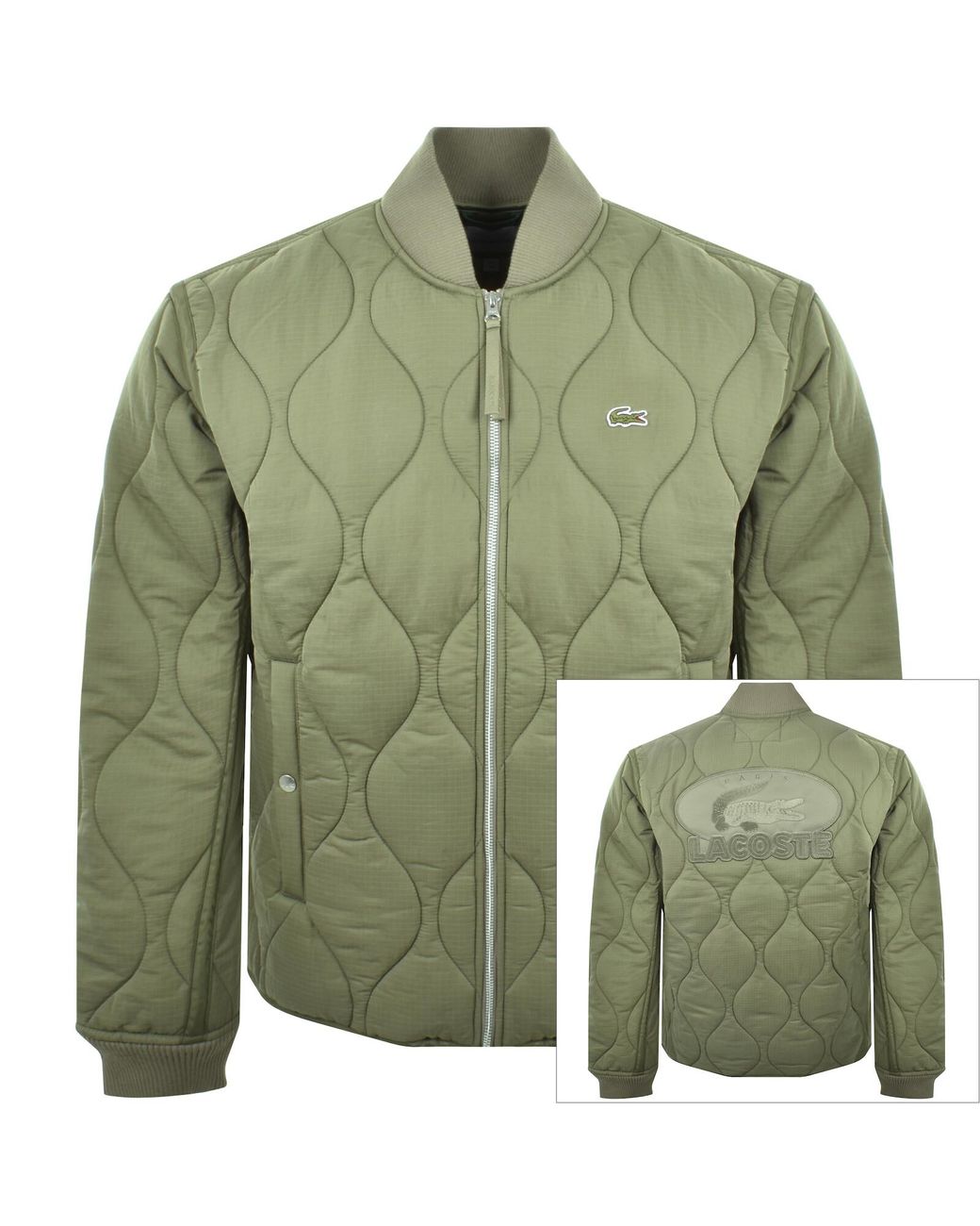 Lacoste Back Logo Jacket in Green for Men | Lyst