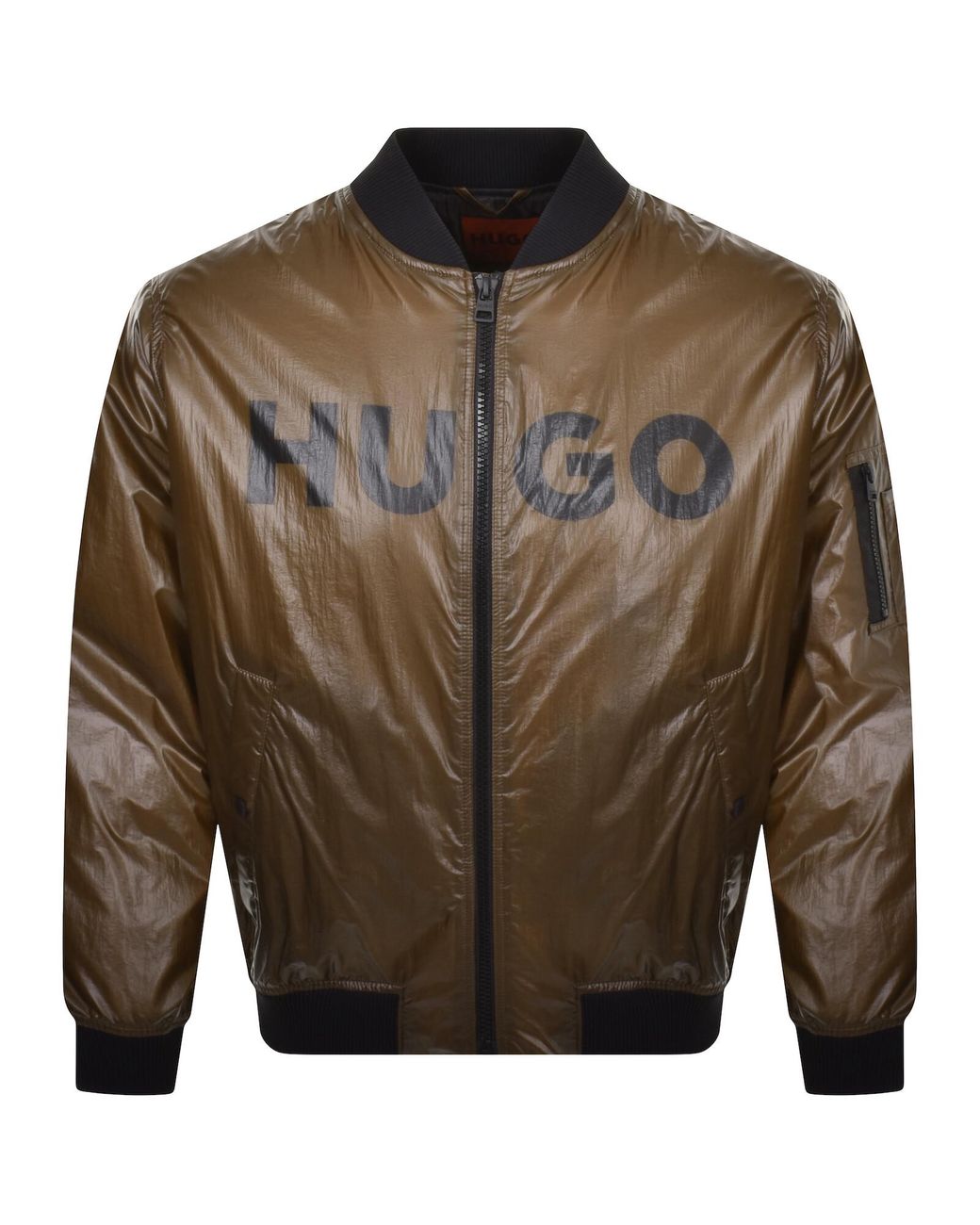 HUGO Byler Puffer Jacket in Brown for Men | Lyst