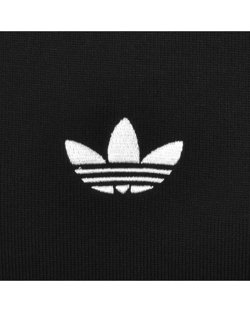 adidas Originals Three Striped Polo in Black for Men | Lyst