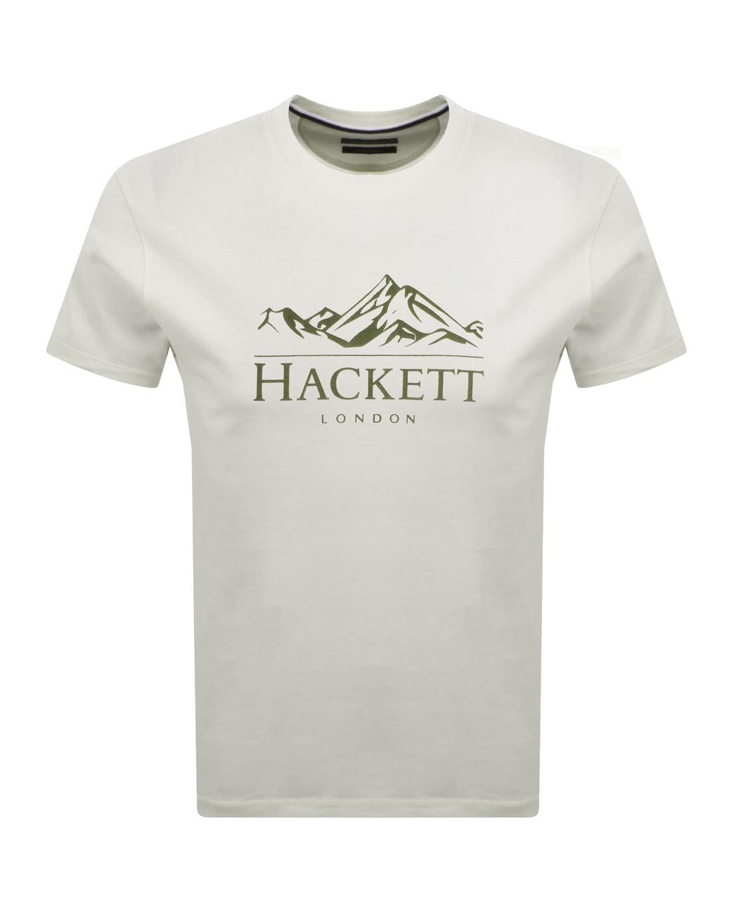 Hackett Heritage Peaks T Shirt Off in Gray for Men | Lyst