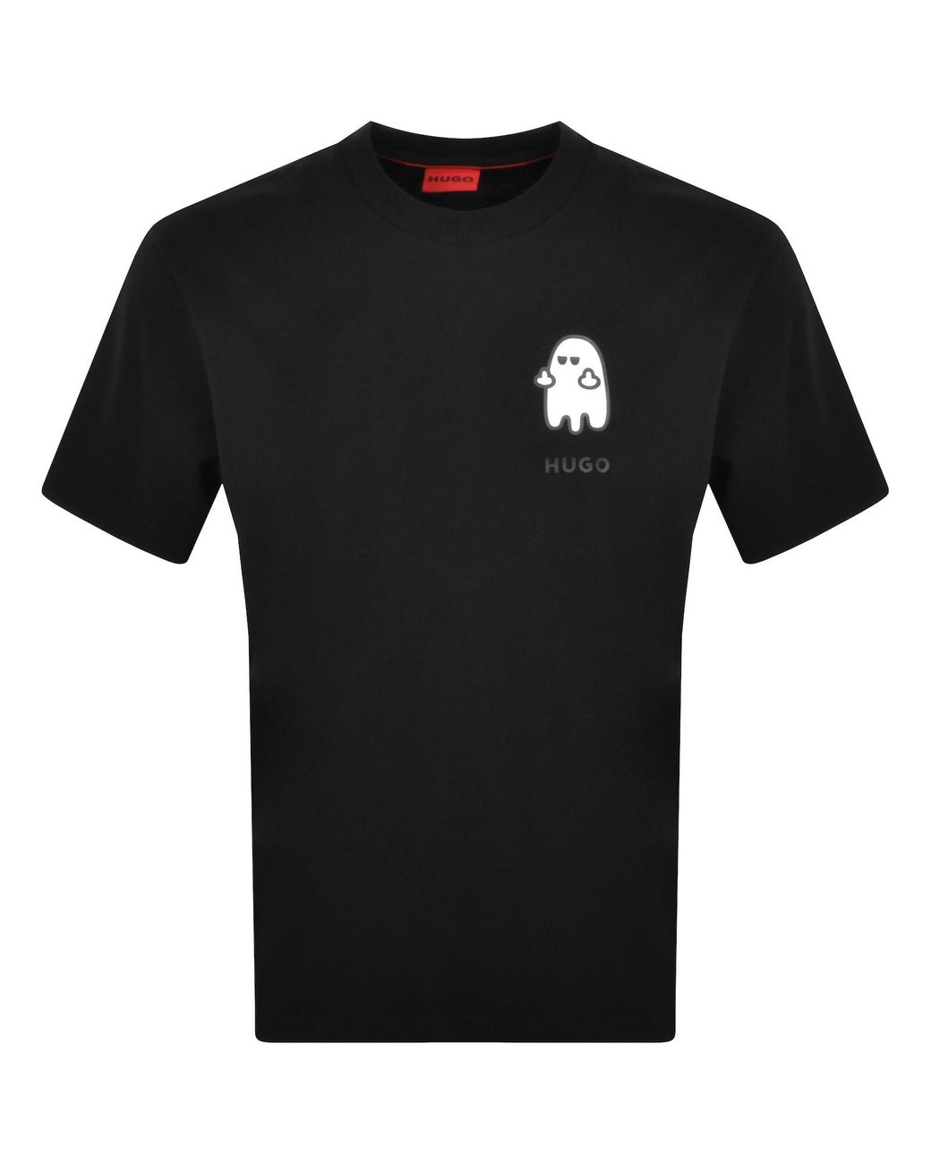 HUGO Dicatiko Ghost T Shirt in Black for Men | Lyst UK