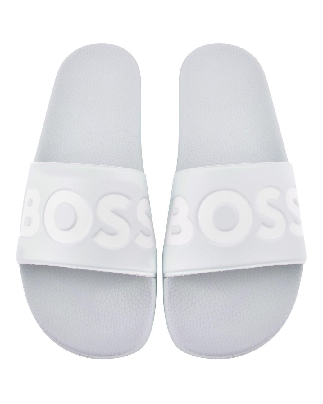 BOSS BUSINESS Boss Aryeh Sliders Light Pastel in White for Men | Lyst