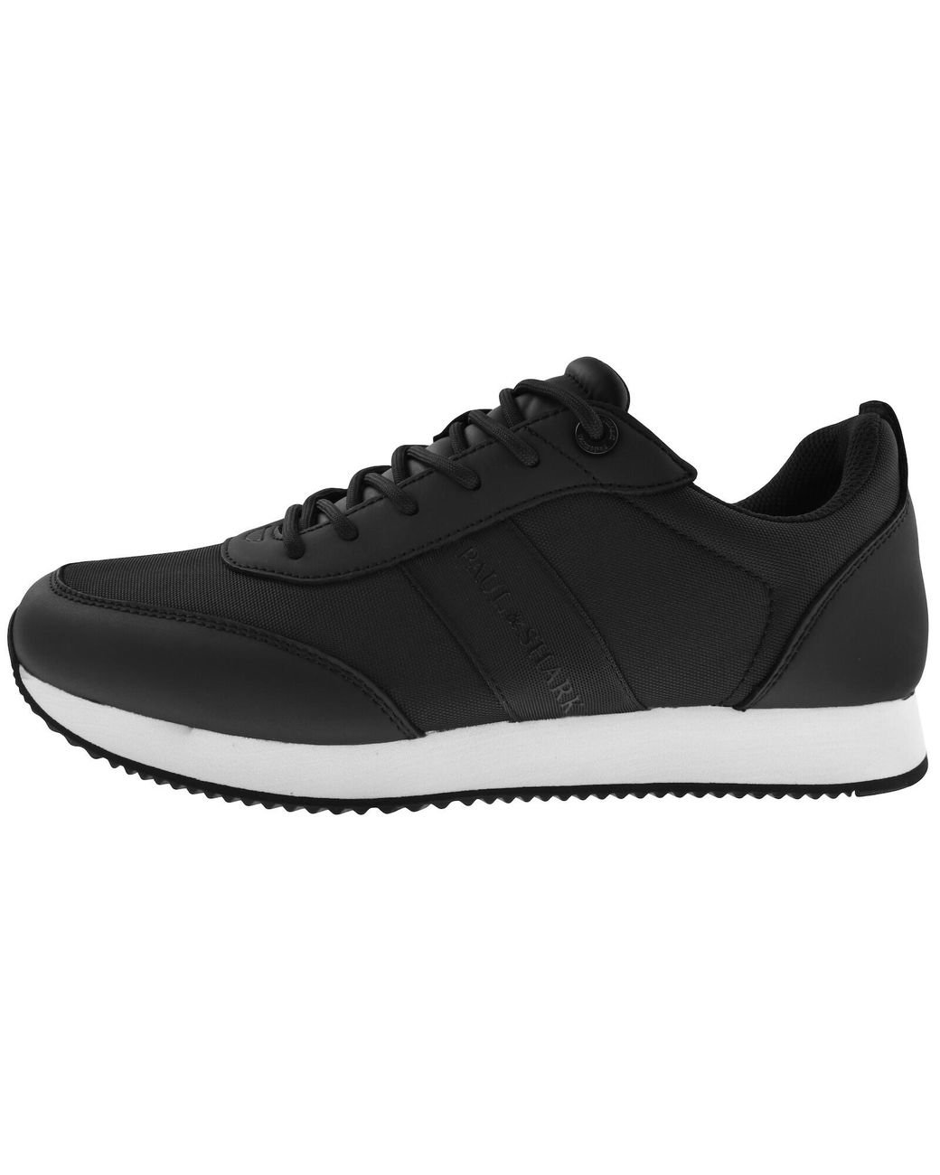 Paul & Shark Paul And Shark Logo Trainers in Black for Men | Lyst UK
