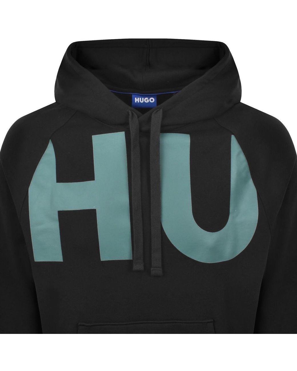 HUGO Hugo Logo Hoodie in Black for Men | Lyst UK