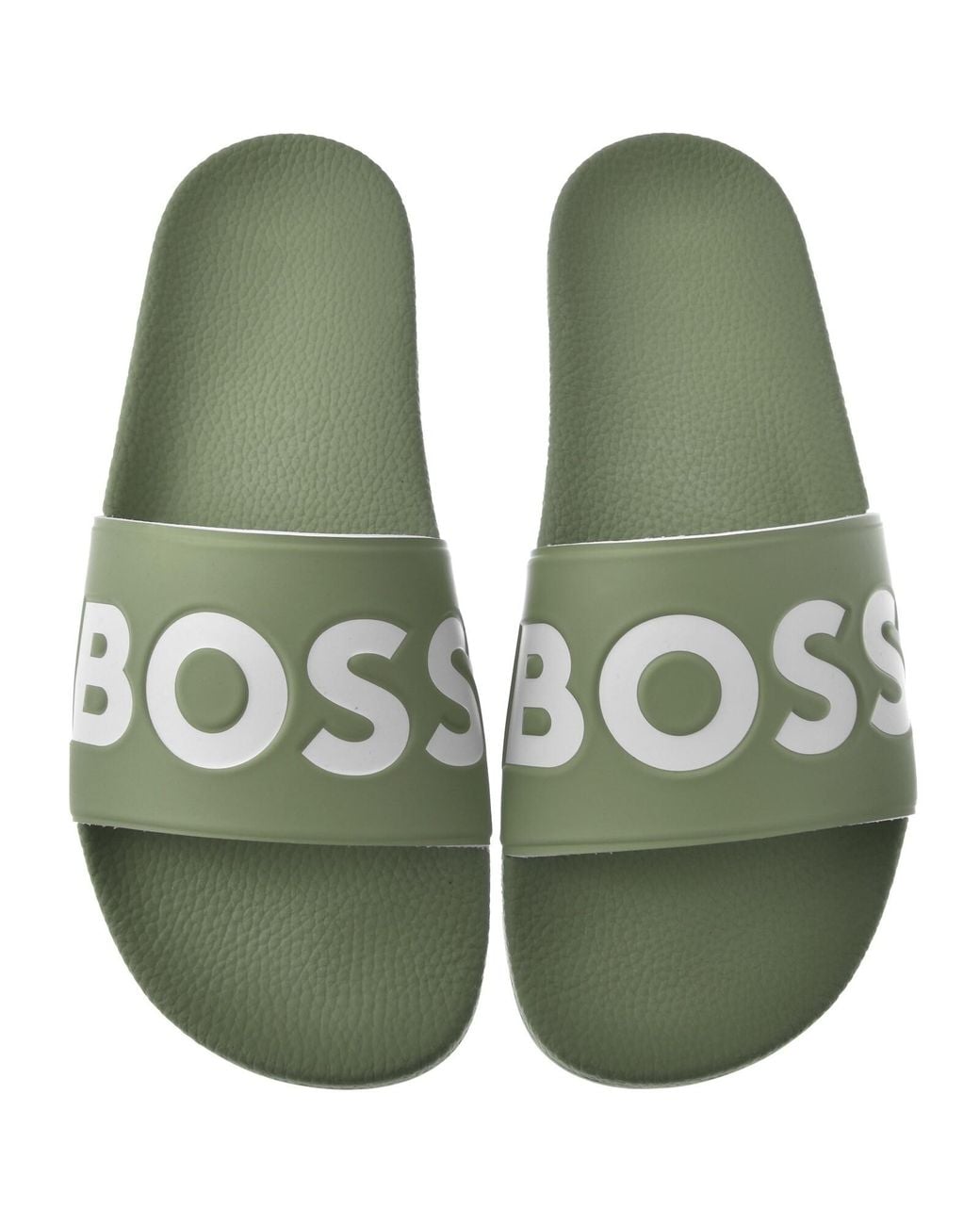 BOSS BUSINESS Boss Aryeh Sliders Open in Green for Men | Lyst