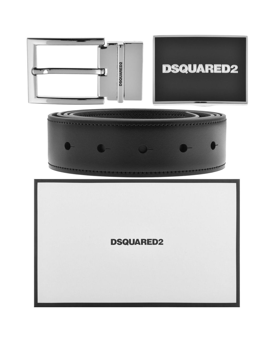 DSquared² Gift Box Belt in Black for Men | Lyst