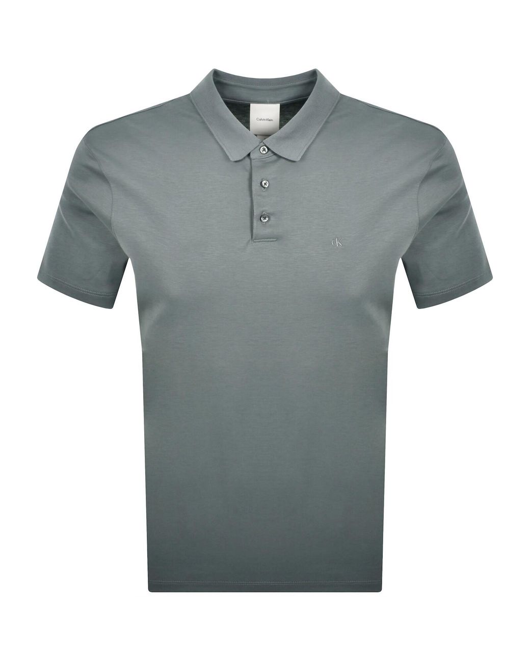Calvin Klein Chest Emblem Polo Sedona Sage in Blue for Men | Lyst