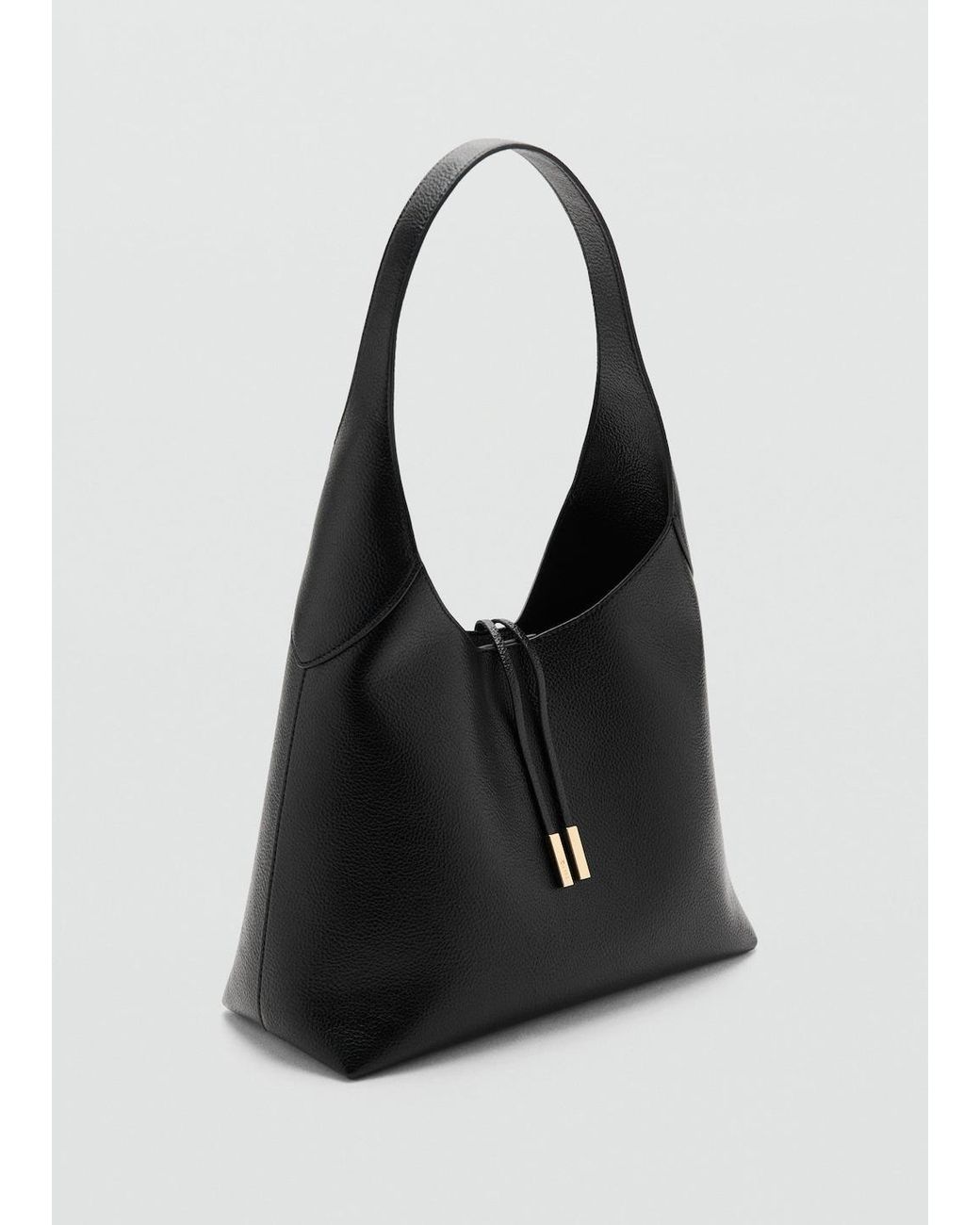 Mango Shoulder Bag With Metal Detail in Black | Lyst