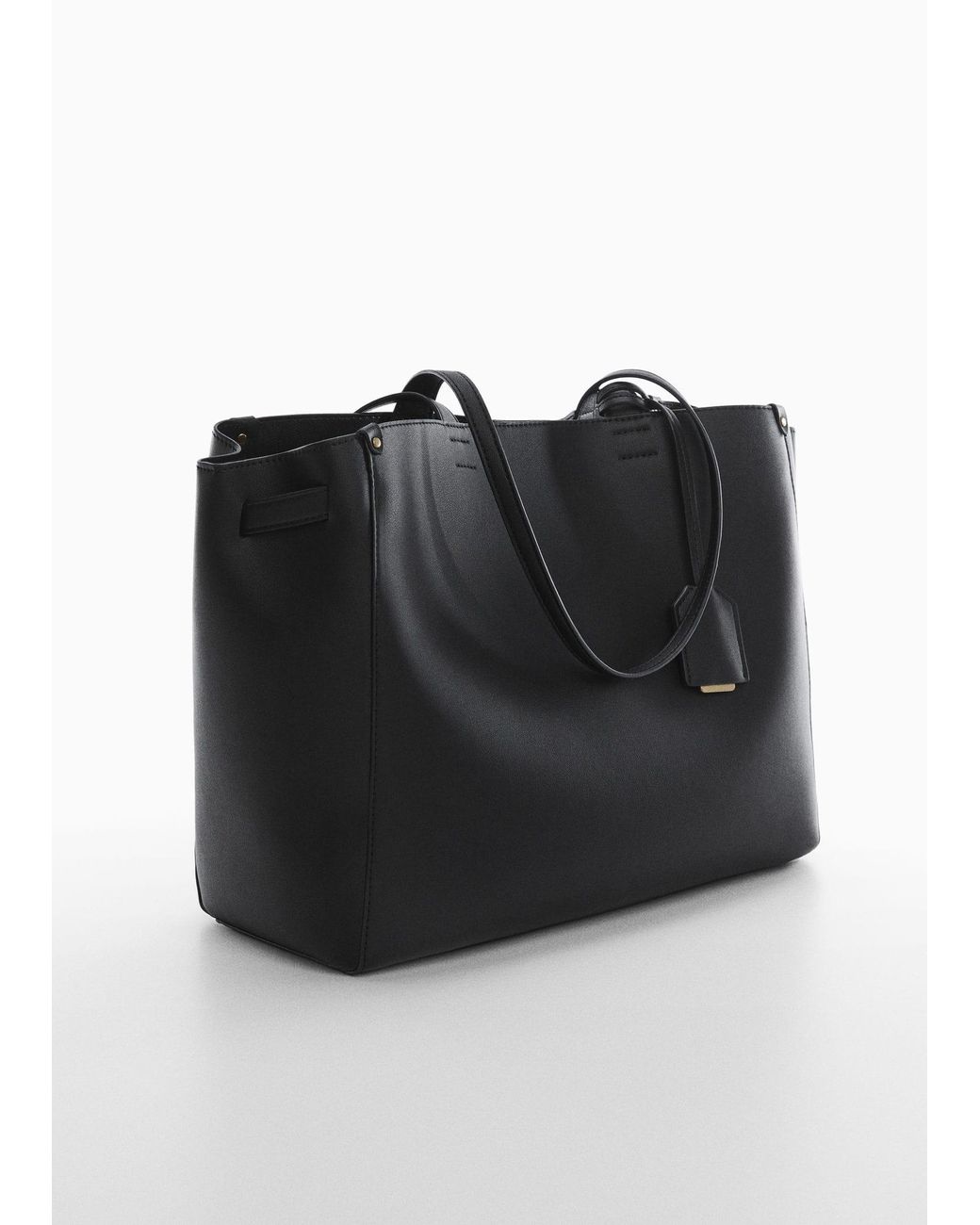Mango Shopper Bag With Double Handle in Black | Lyst UK