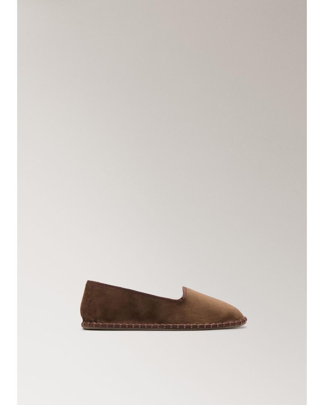 Mango Velour Shoes in Brown | Lyst