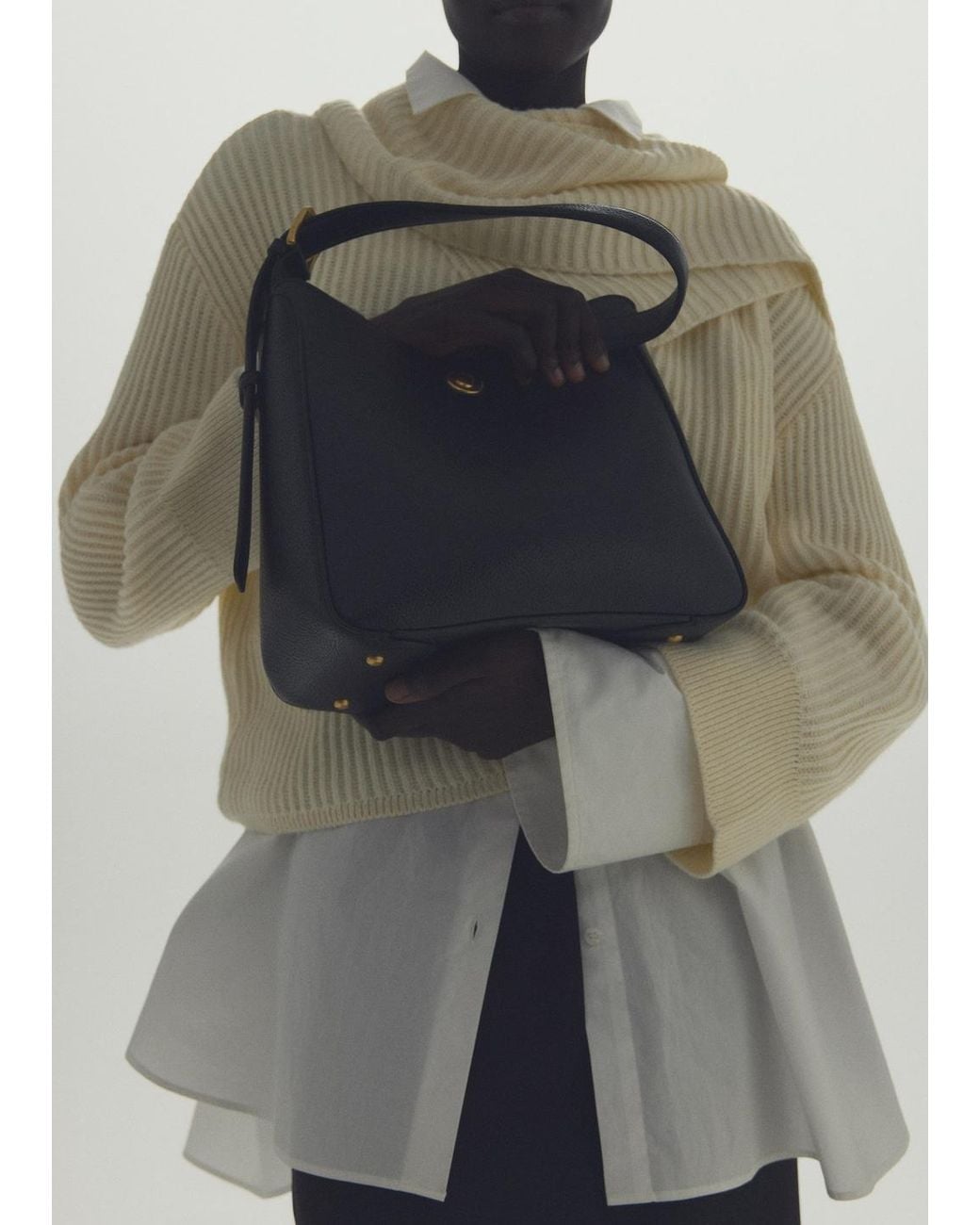 Mango Medium Bucket Bag With Metal Detail in Blue | Lyst