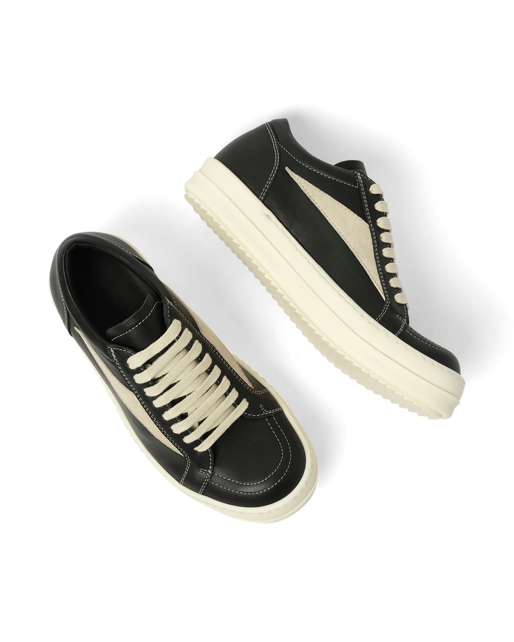 Rick Owens Vintage Sneaks Sneakers, 100% Calf Leather in Rick Owens Vintage Sneaks Sneakers, 100% Calf Leather in