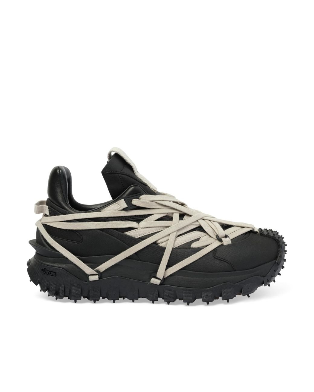 Rick Owens X Moncler Trailgrip Megalace Sneakers, , 100% Leather in ...