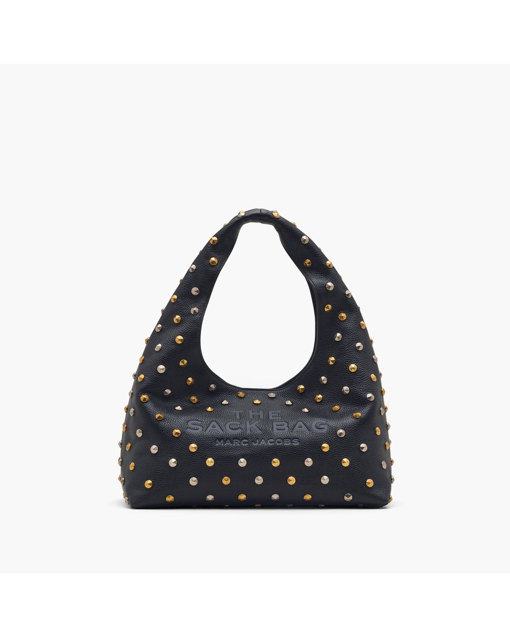 Marc Jacobs The Glam Studs Leather Sack Bag in Black | Lyst