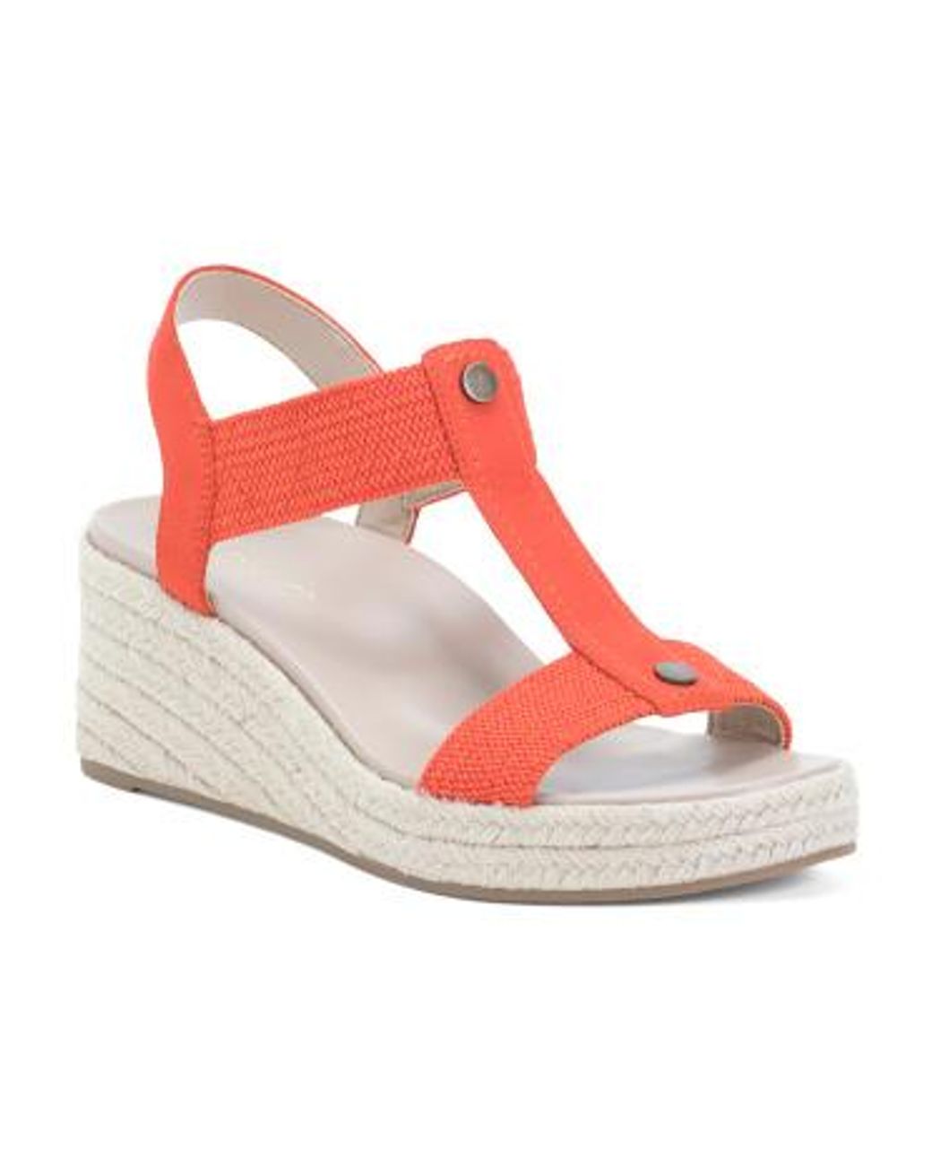 Marshalls Leather Calera Wedge Comfort Sandals For in Pink | Lyst
