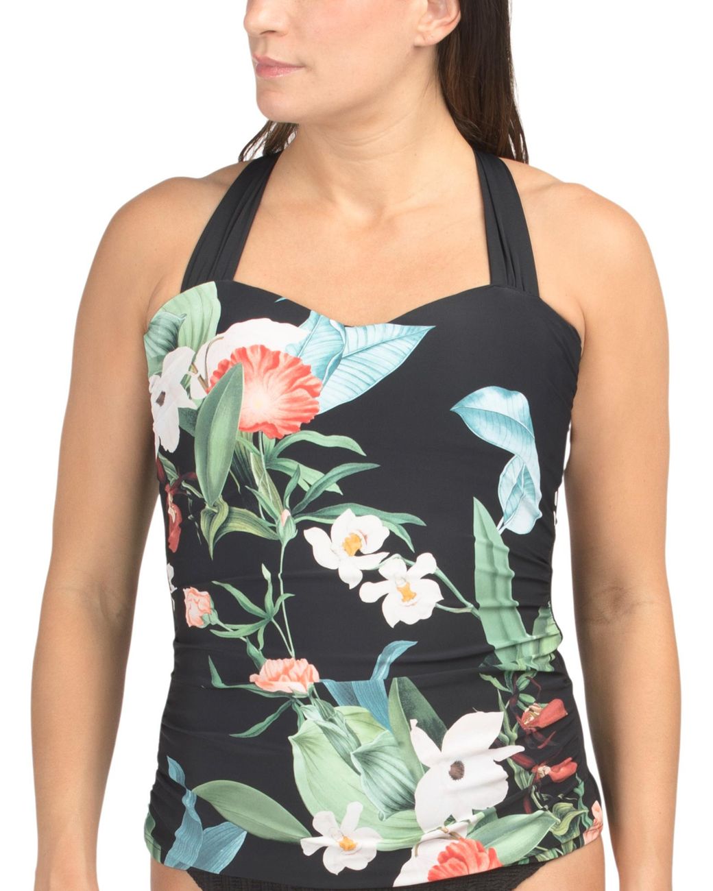 Marshalls Angela Bandeau Style Swim Tankini Top For in Blue | Lyst