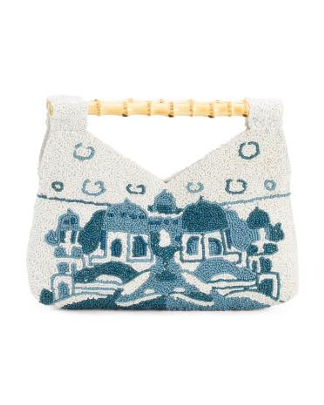 Marshalls Santorini Beaded Clutch For in Blue | Lyst