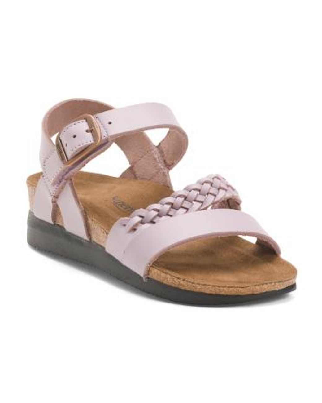 Marshalls Leather Quinn Comfort Wedge Sandals With Antimicrobial Lining ...