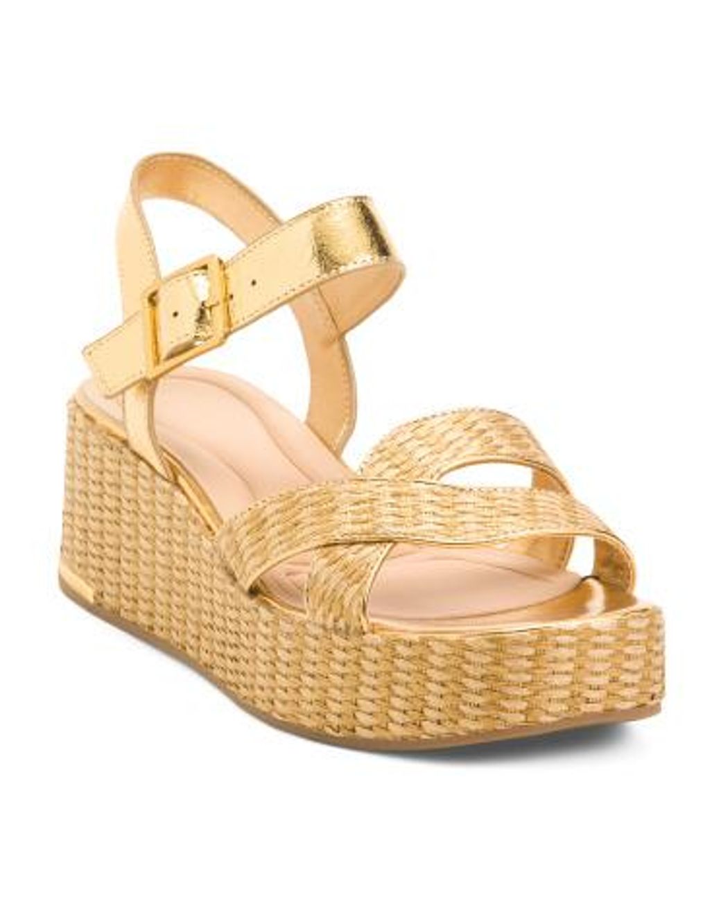 Marshalls Tilly Wedge Sandals For in Metallic | Lyst