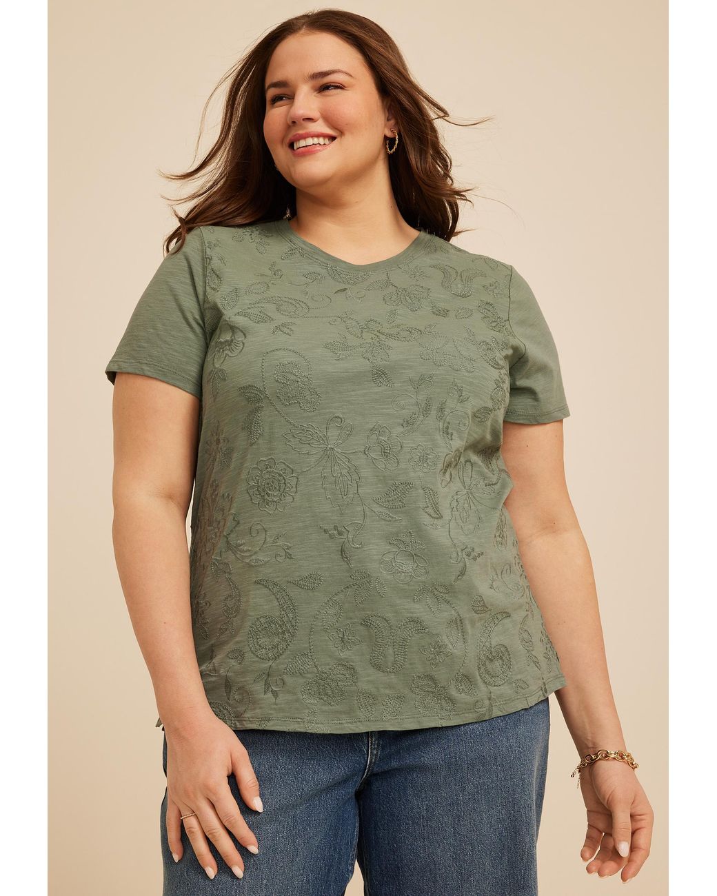 Interesting Info About Green Plus Size Shirtfeed