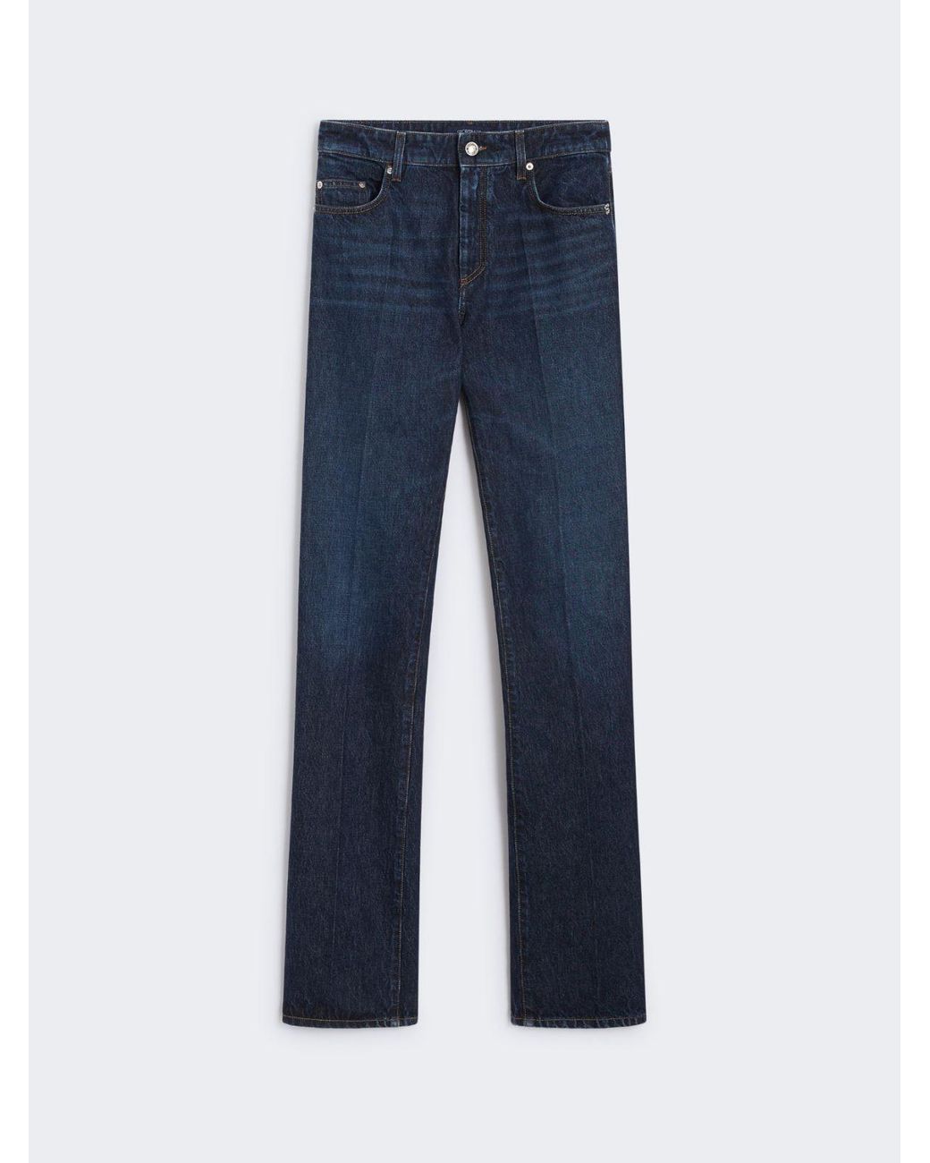 Max Mara Low-Waisted Flared Jeans in Black | Lyst
