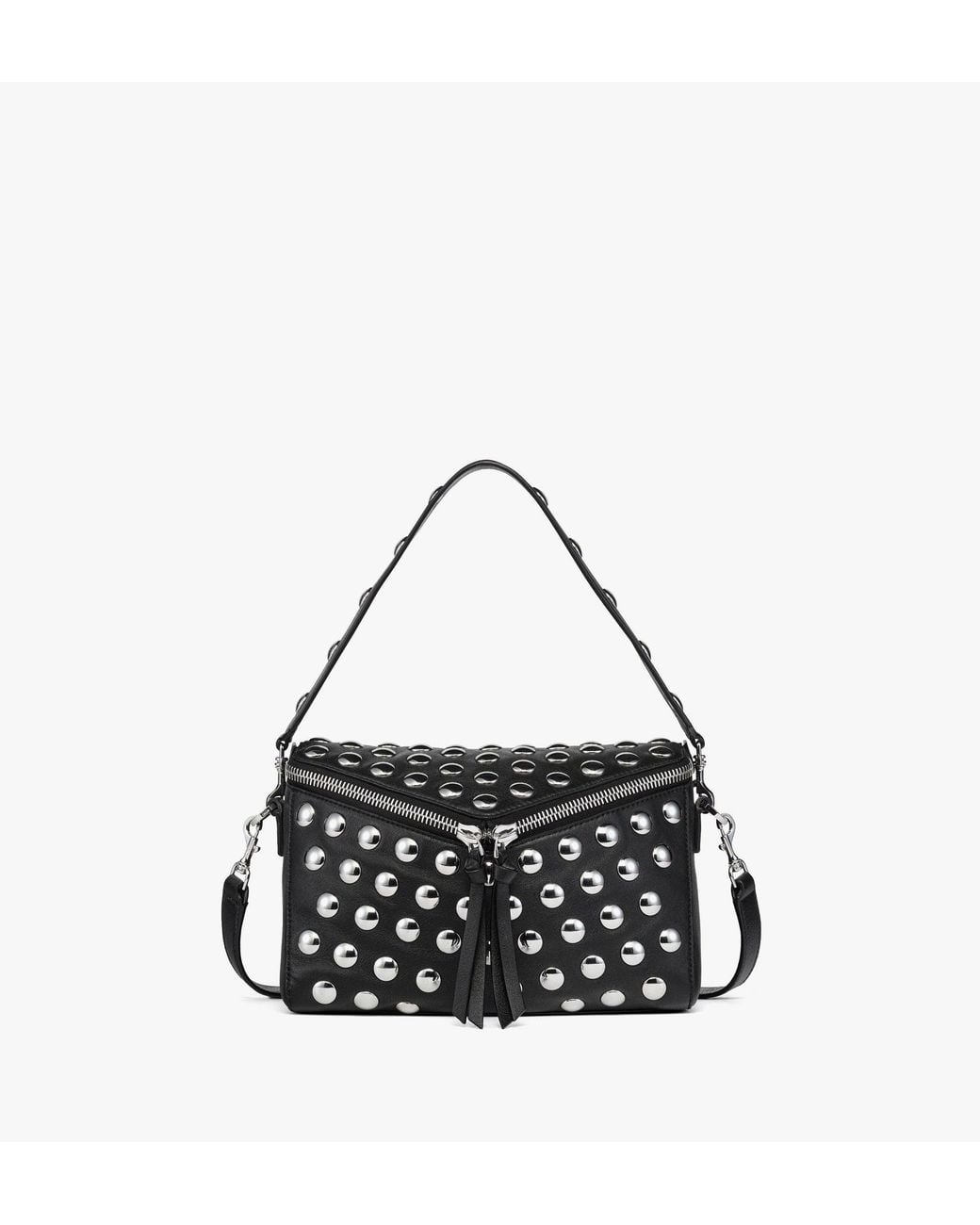 MCM Diamant 3d Shoulder Bag In Galactic Gala Lamb Leather in Black | Lyst