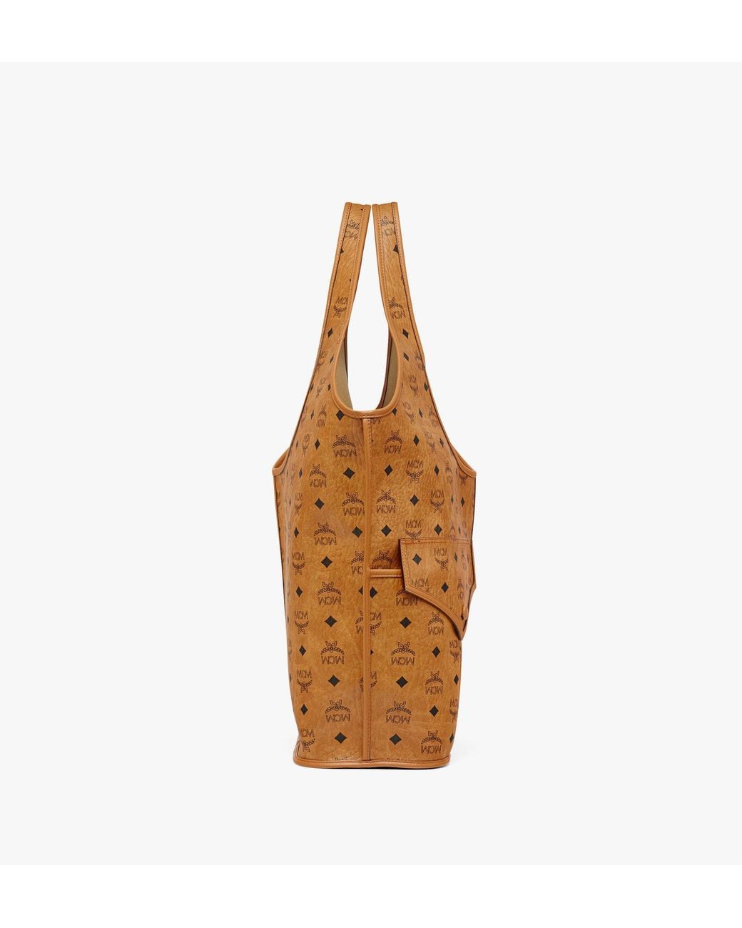 MCM Leni Shopper In Visetos in Brown | Lyst
