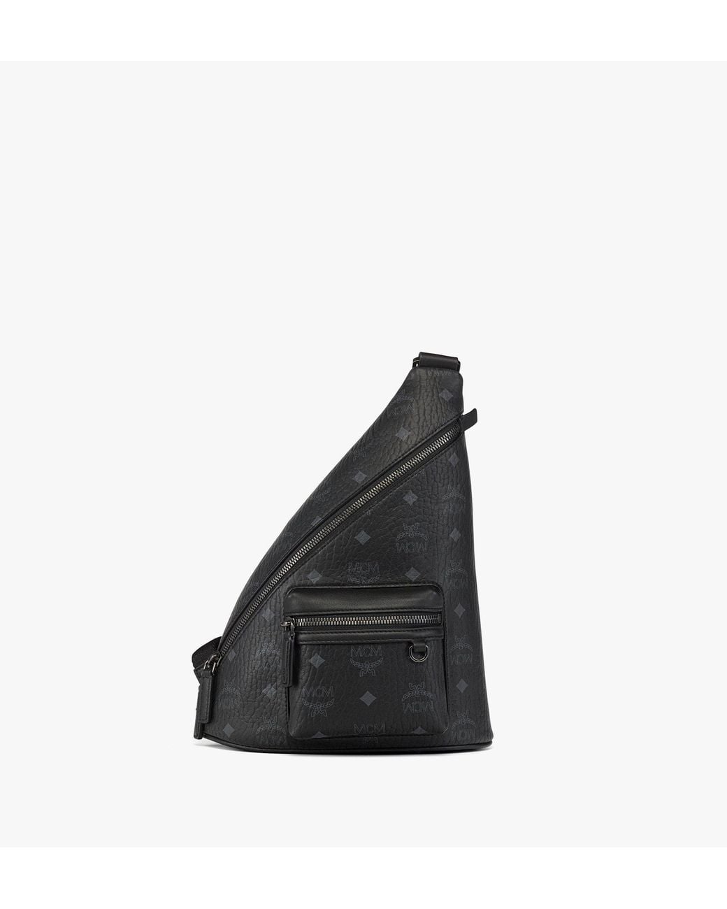 MCM Aren Sling In Visetos in Black for Men | Lyst