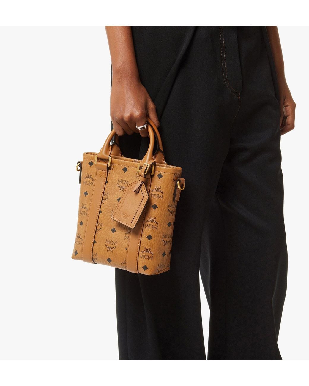 MCM Aren Tote In Visetos in Brown for Men | Lyst