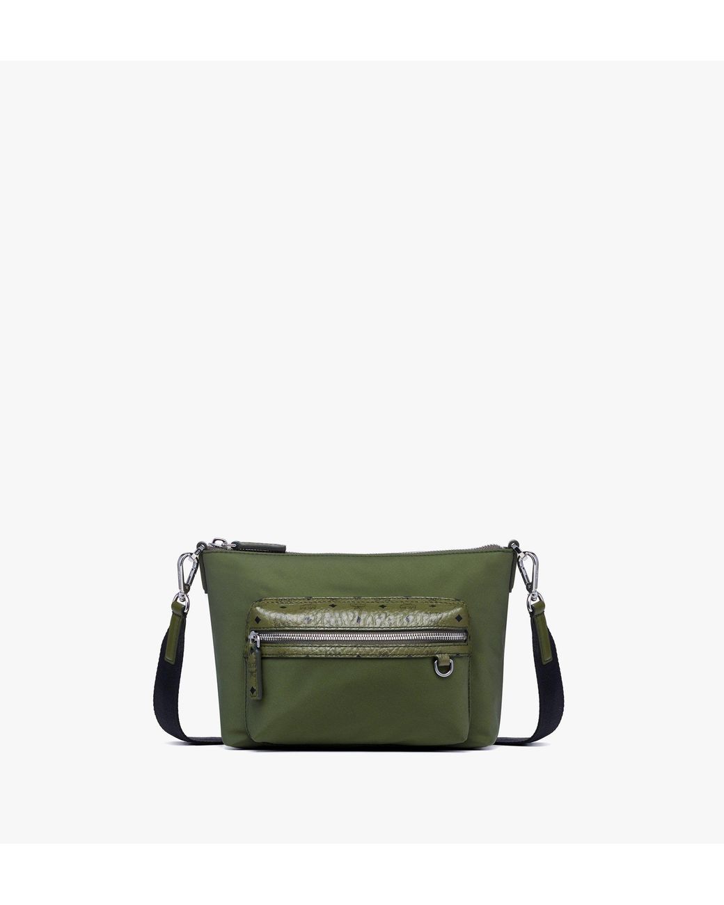 MCM Aren Crossbody In Econyl And Leather in Green for Men | Lyst