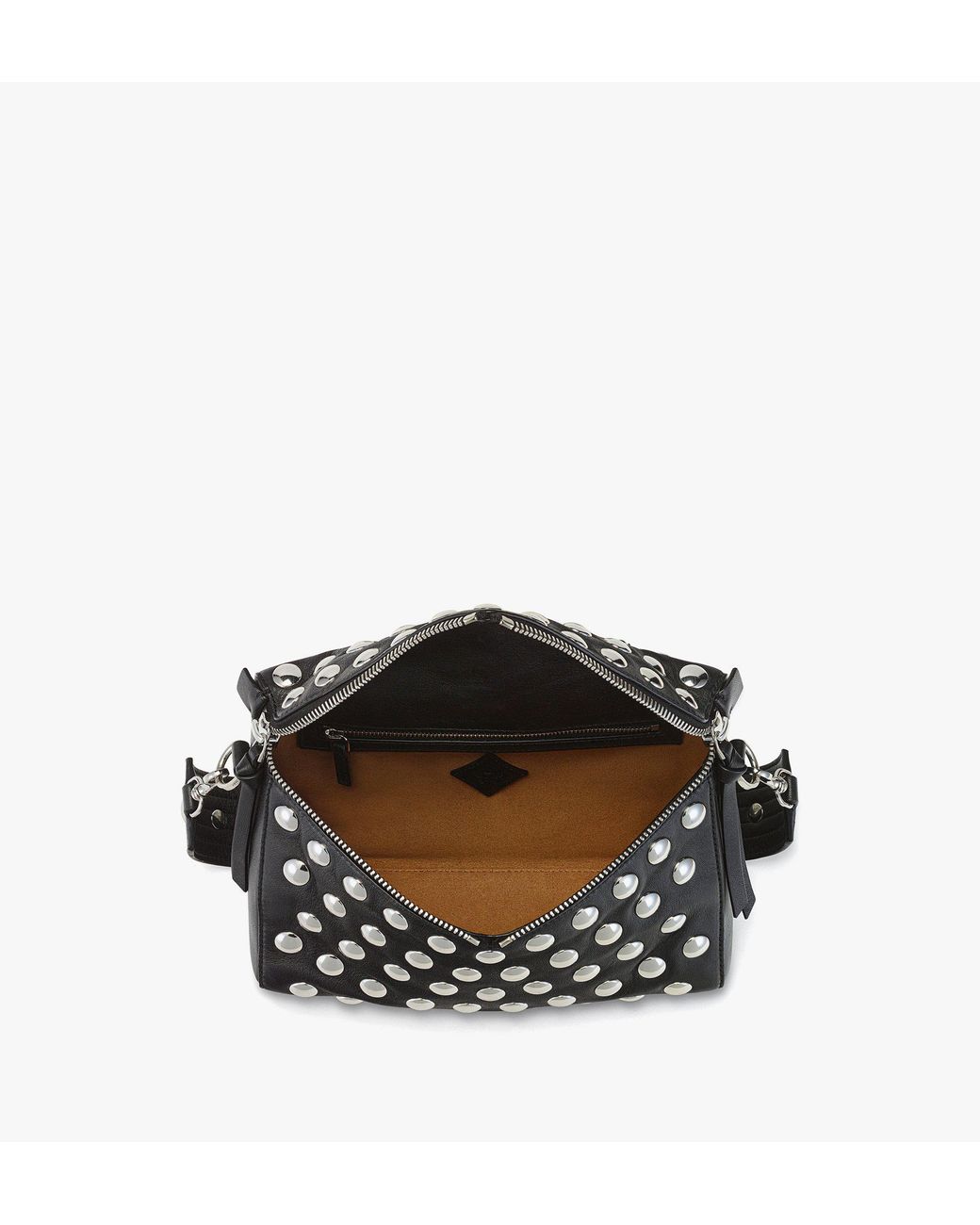 MCM Diamant 3d Shoulder Bag In Galactic Gala Lambskin in Black | Lyst