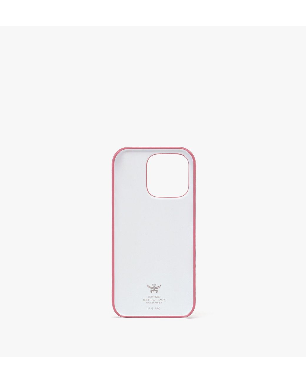 MCM Iphone 16 Pro Case In Visetos in Pink for Men | Lyst