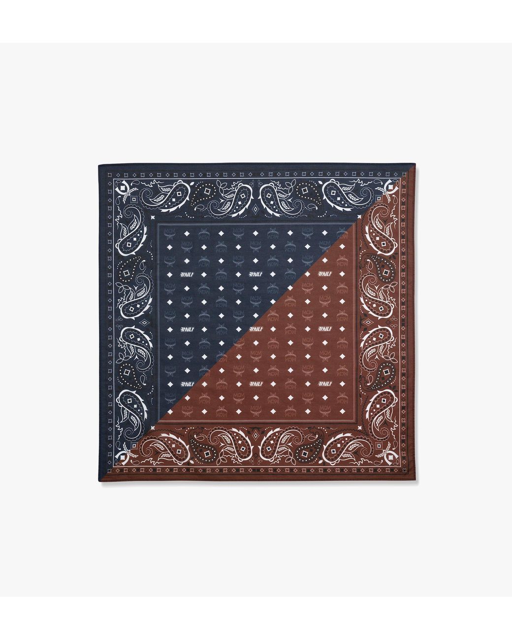 MCM X Kasina Monogram Bandana Scarf in Blue for Men | Lyst