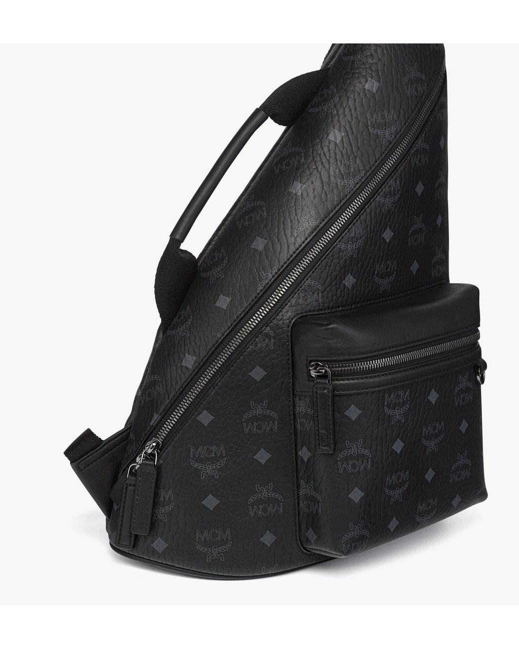 MCM Aren Sling In Visetos in Black for Men | Lyst