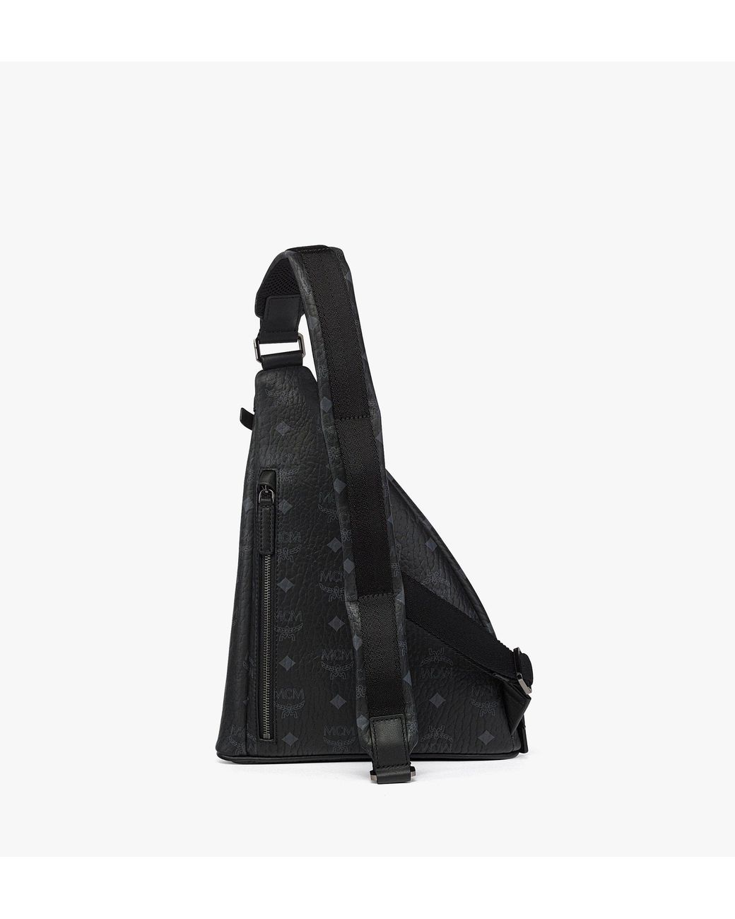 MCM Aren Sling In Visetos in Black for Men | Lyst
