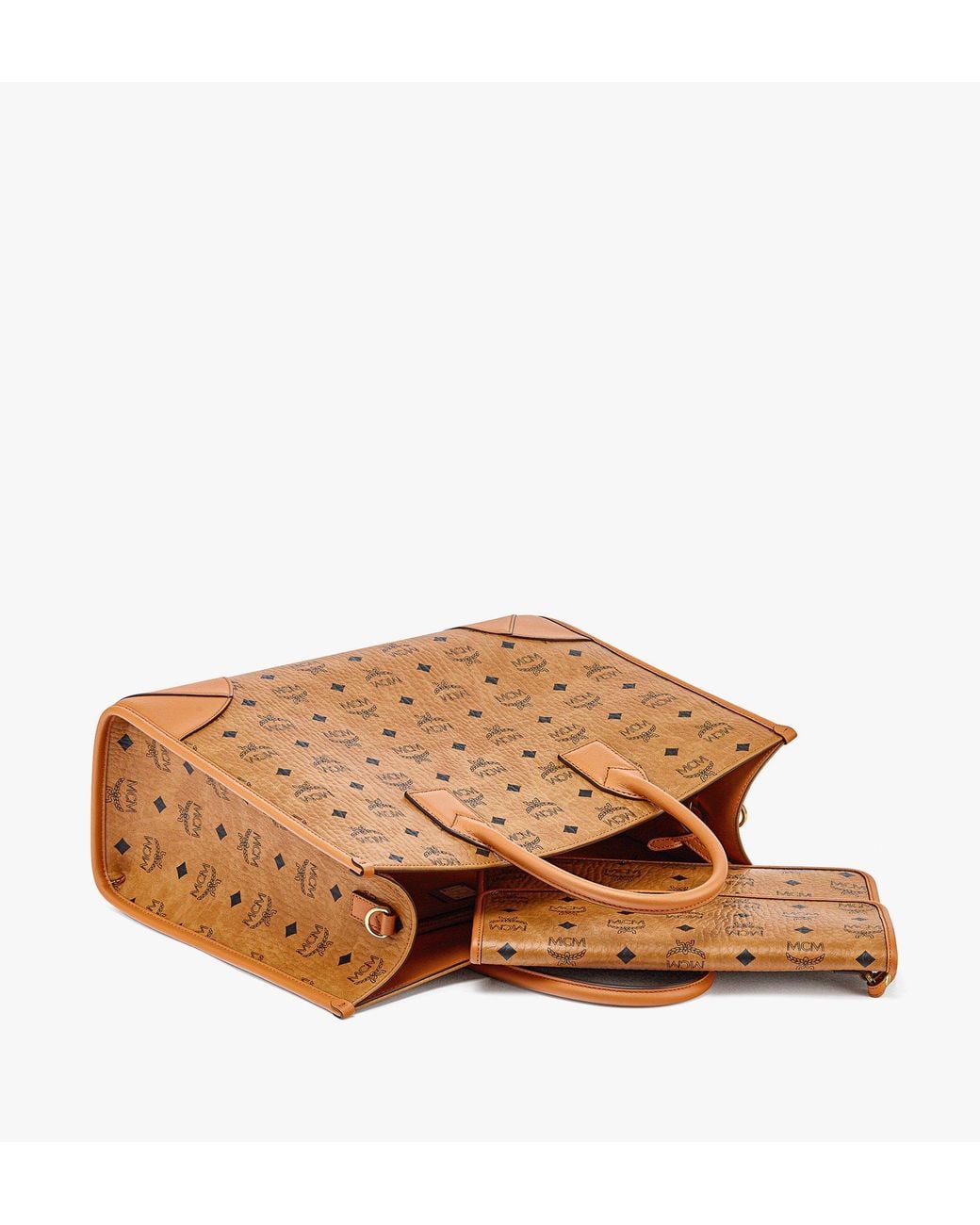 MCM München Tote In Visetos in Brown | Lyst