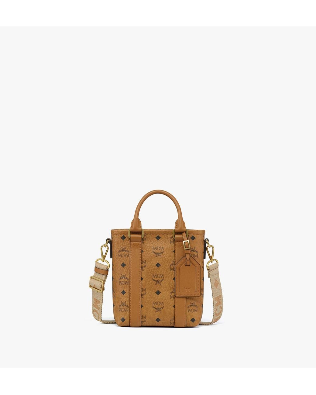 MCM Aren Tote In Visetos in Brown for Men | Lyst