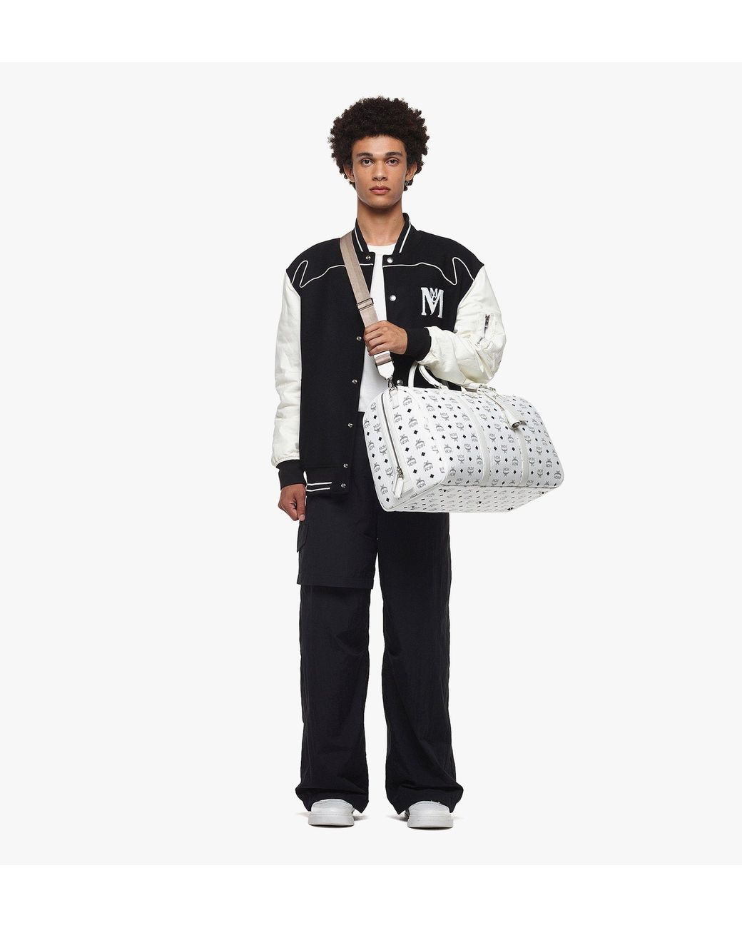 MCM Ottomar Weekender Bag In Visetos in Metallic for Men | Lyst