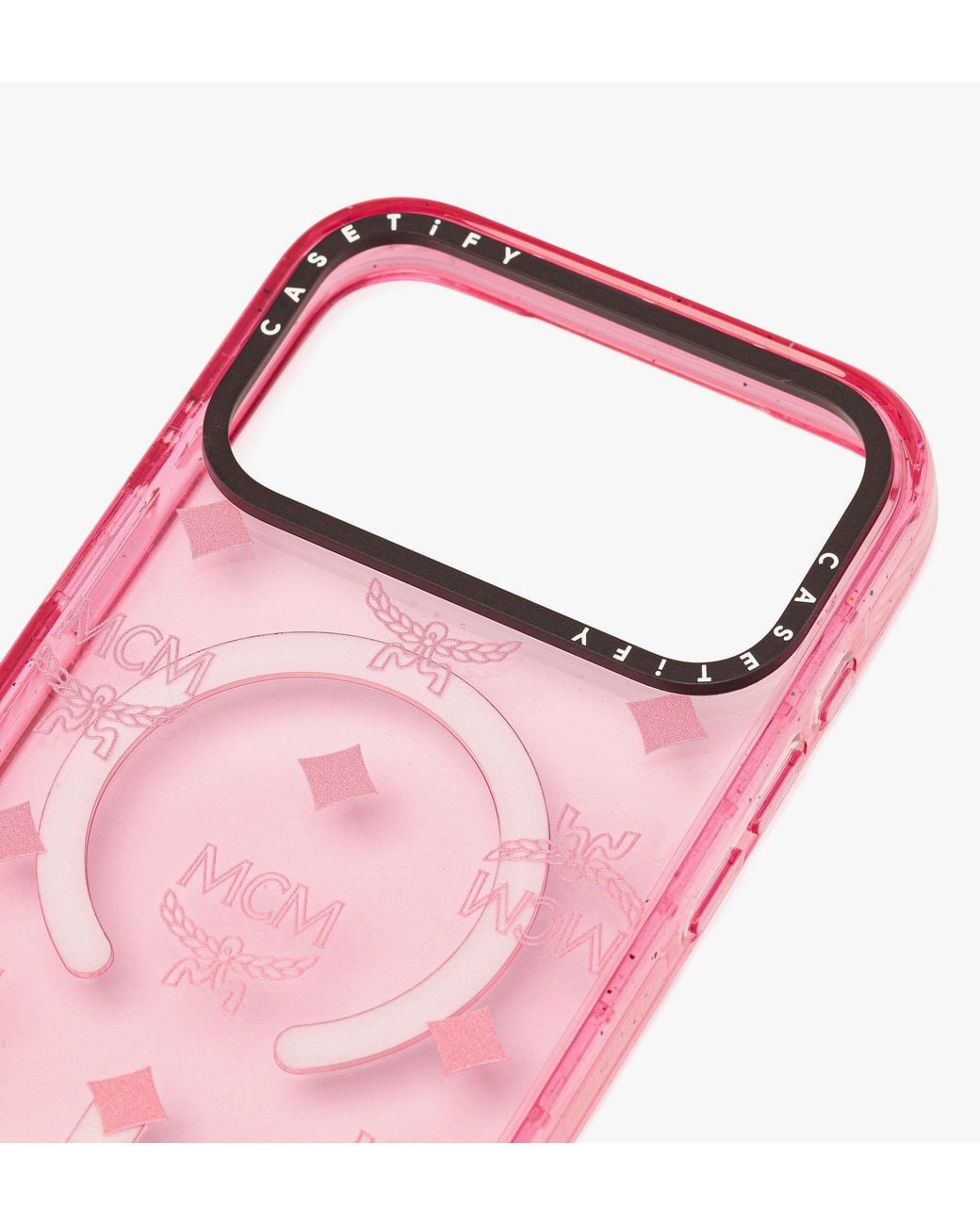 MCM Iphone 17 Pro Max X Casetify Monogram Impact Iphone Case in Pink ...