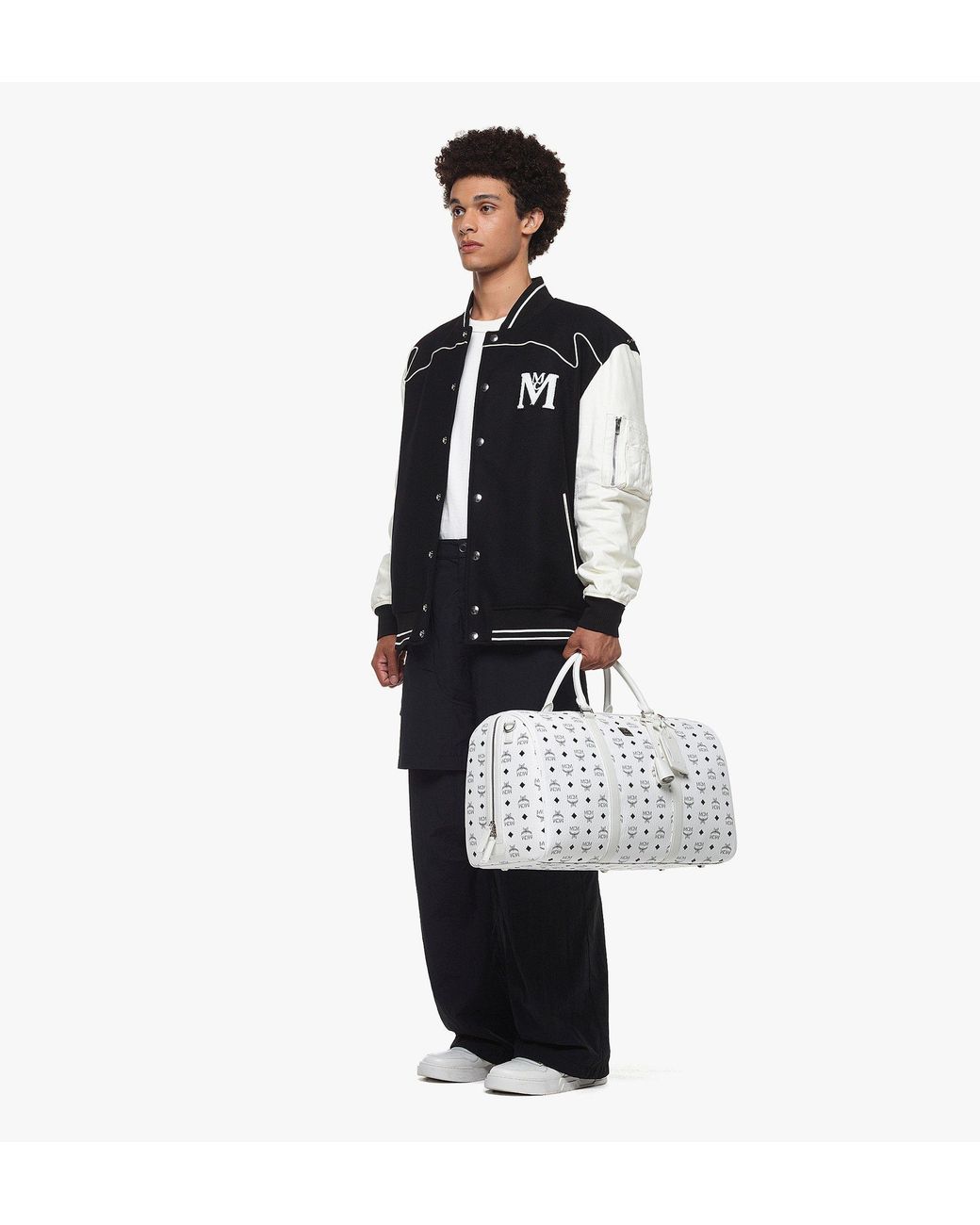 MCM Ottomar Weekender Bag In Visetos in Metallic for Men | Lyst