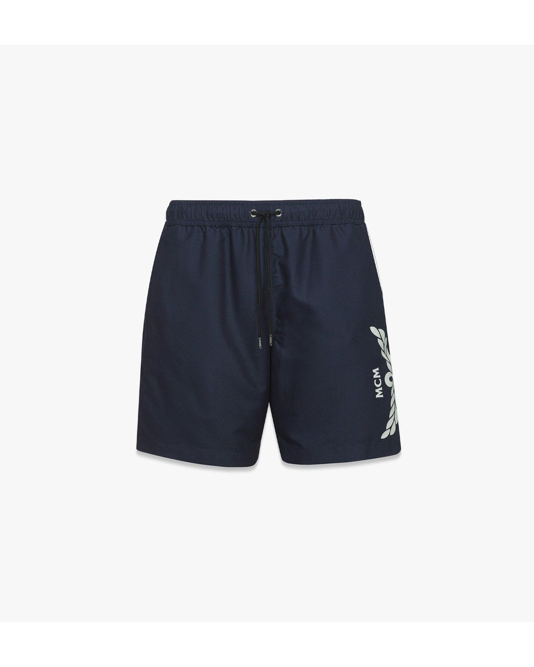 MCM Logo Swim Trunks in Blue for Men | Lyst