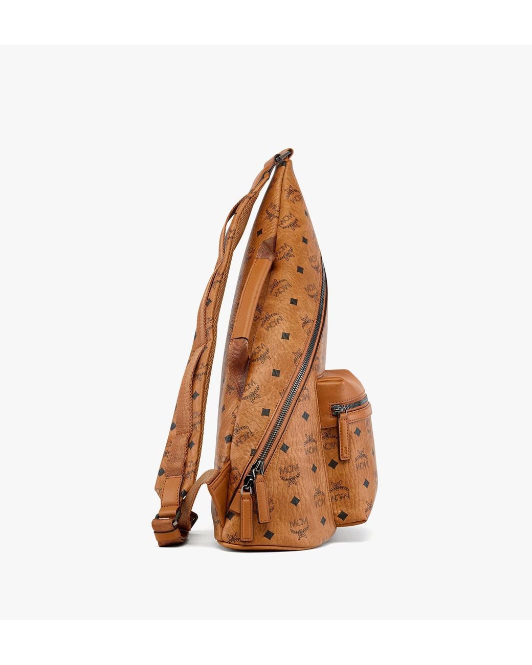 MCM Logo Shoulder Bag in Brown for Men | Lyst